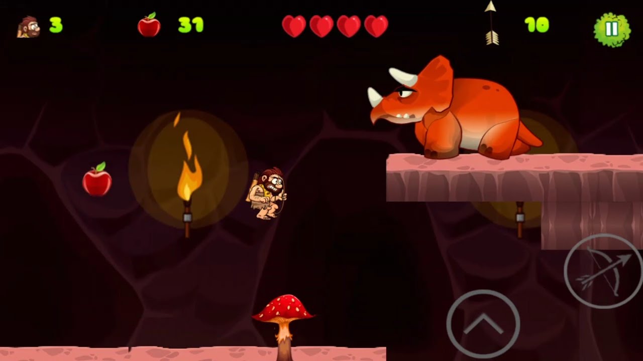Caveman Adventure Gameplay - Level 18 - YouTube