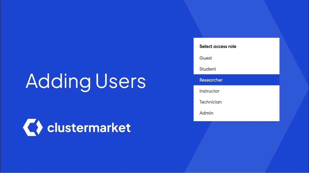 Clustermarket - Add Users - YouTube