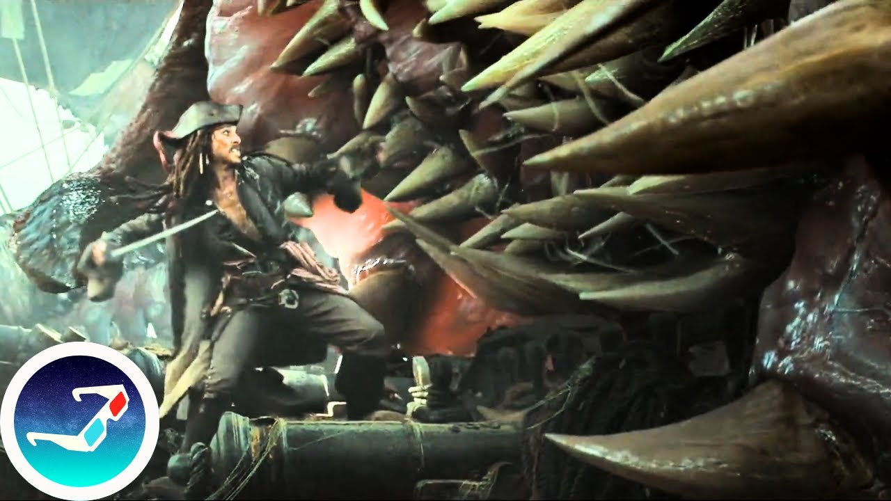 Jack Sparrow Vs El Kraken | Piratas del caribe: el cofre de la muerte ...