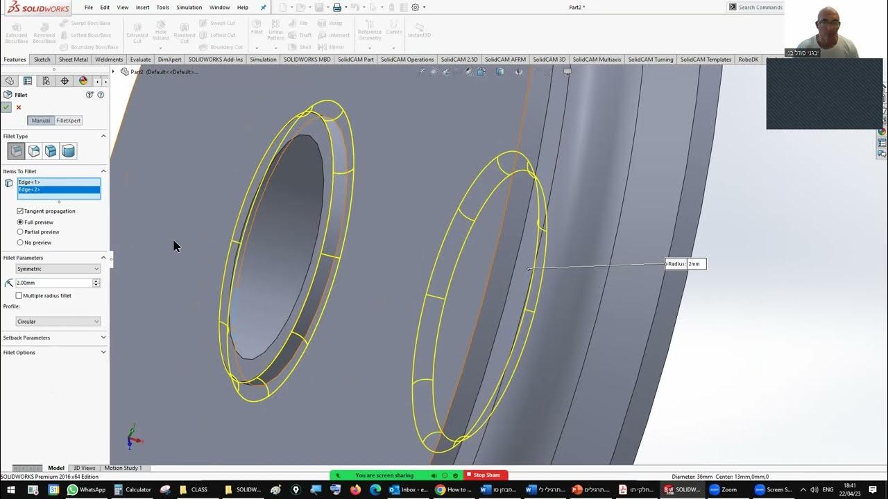 REVOLVED BOSS & CIRCULAR PATTERN - YouTube