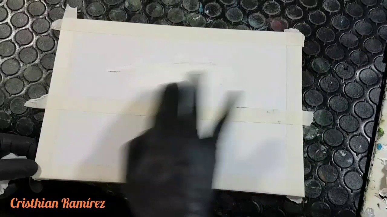 Finger Painting tutorial #6 "night time" - YouTube