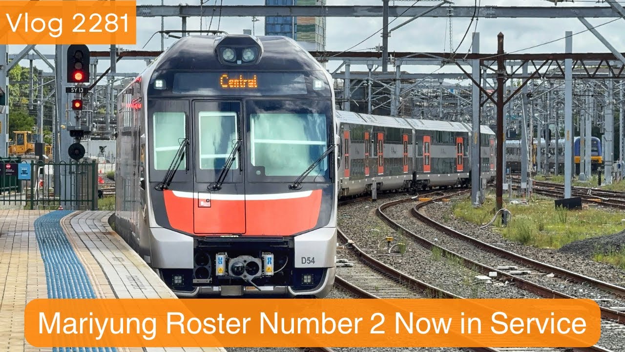 Sydney Trains Vlog 2281: Mariyung Roster Number 2 Now in Service - YouTube