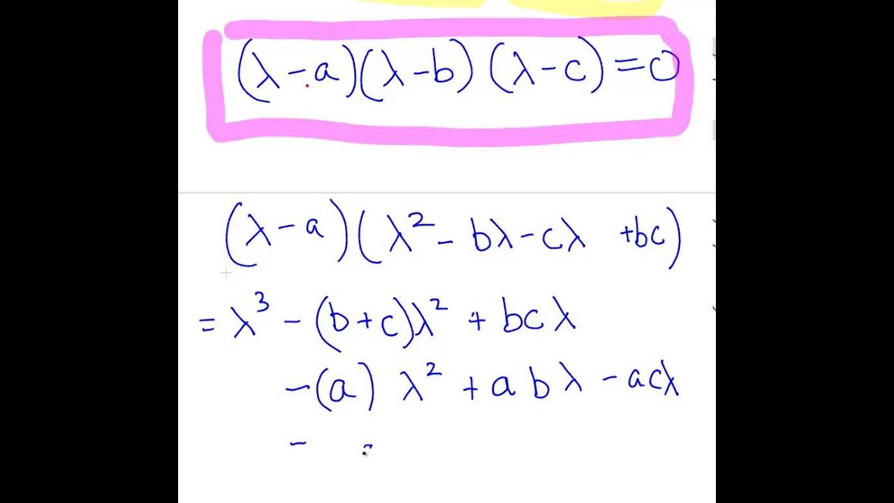 Eigenvalues : Solving the Characteristic Polynomials - YouTube