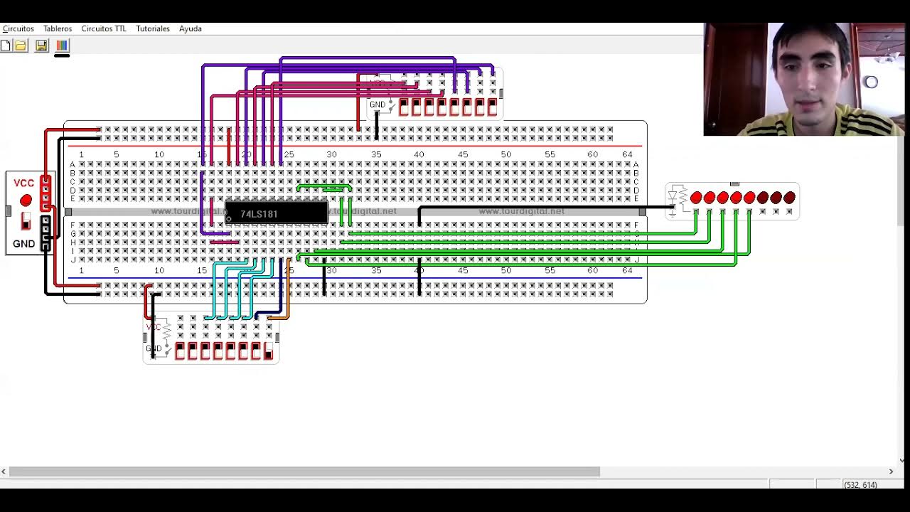 Implementacion Circuito SUMADOR (74LS83A), COMPARADOR (74LS85) Y ALU (74LS181) en Quartus II ...