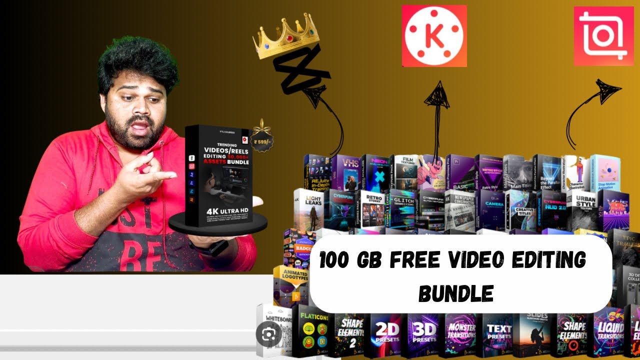 100 GB Free Premium Video Editing Pack | Free Video Editing 100 GB Bundle - YouTube