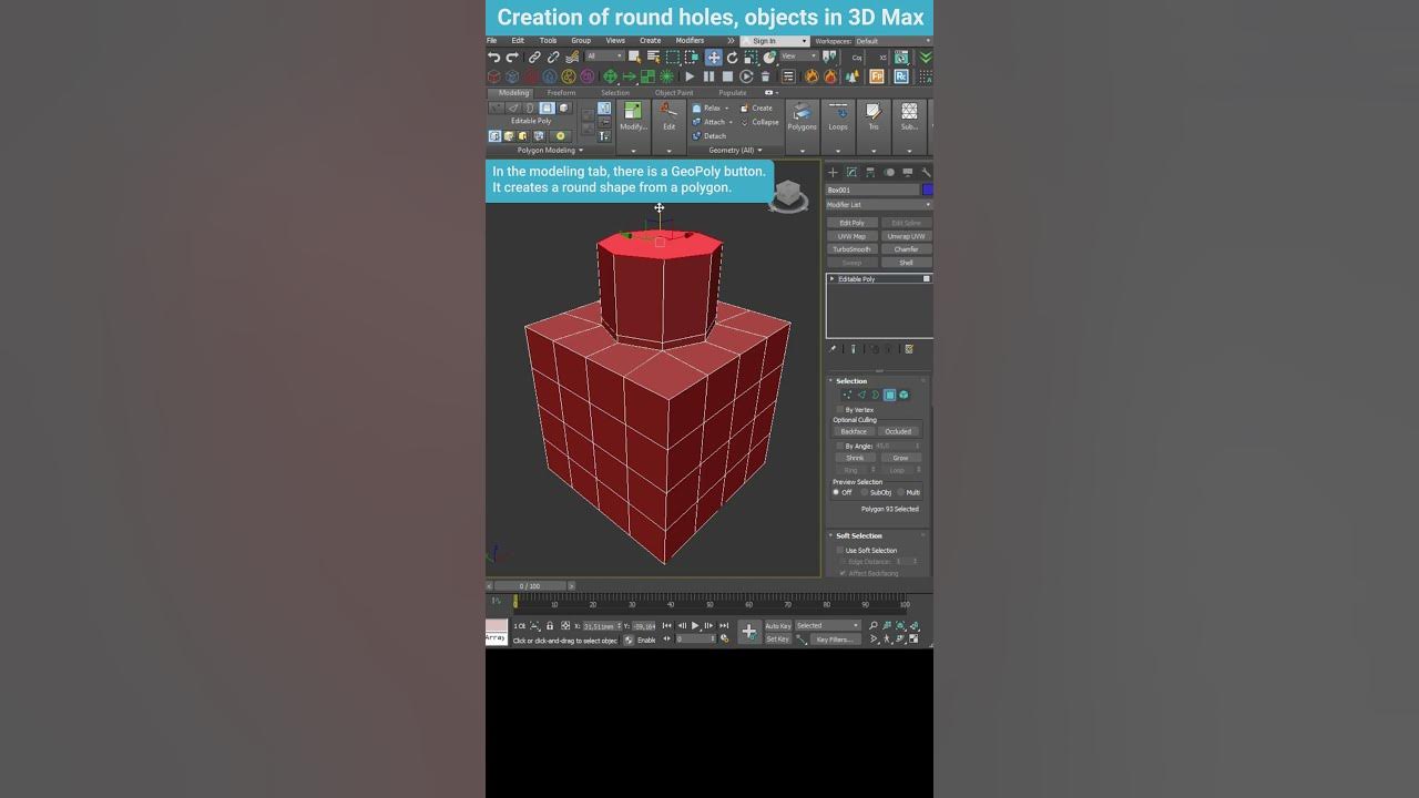 Creating Perfect Circular Geometry with GeoPoly in 3ds Max #shorts #tips #3dsmax #GeoPoly - YouTube