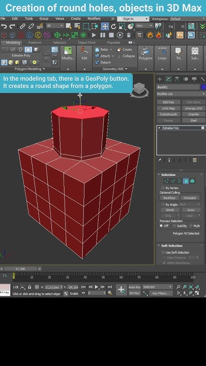 Creating Perfect Circular Geometry with GeoPoly in 3ds Max #shorts #tips #3dsmax #GeoPoly - YouTube