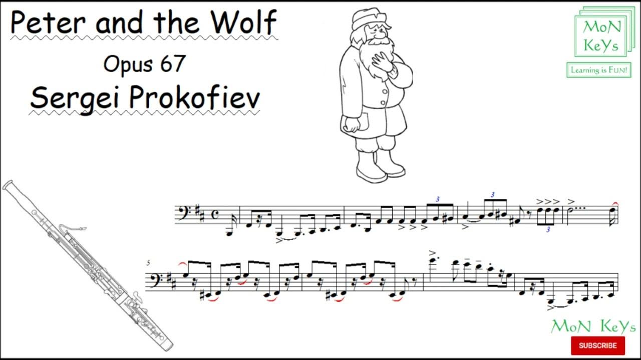 Peter and The Wolf, Sergei Prokofiev, Sheet Music, Learn, Instruments ...