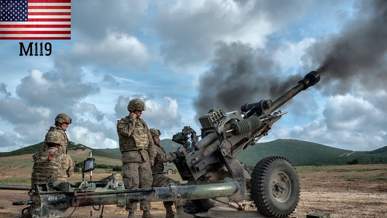 M119 - Lựu pháo 105 mm của Mỹ - YouTube