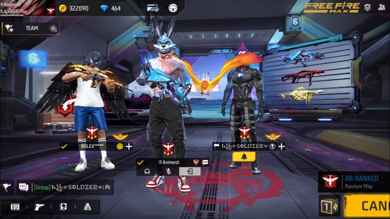 FREE FIRE MAX🔥||BR RANKED|| Pahla Match Navy Shade Bundle💙 Ke Sath ...