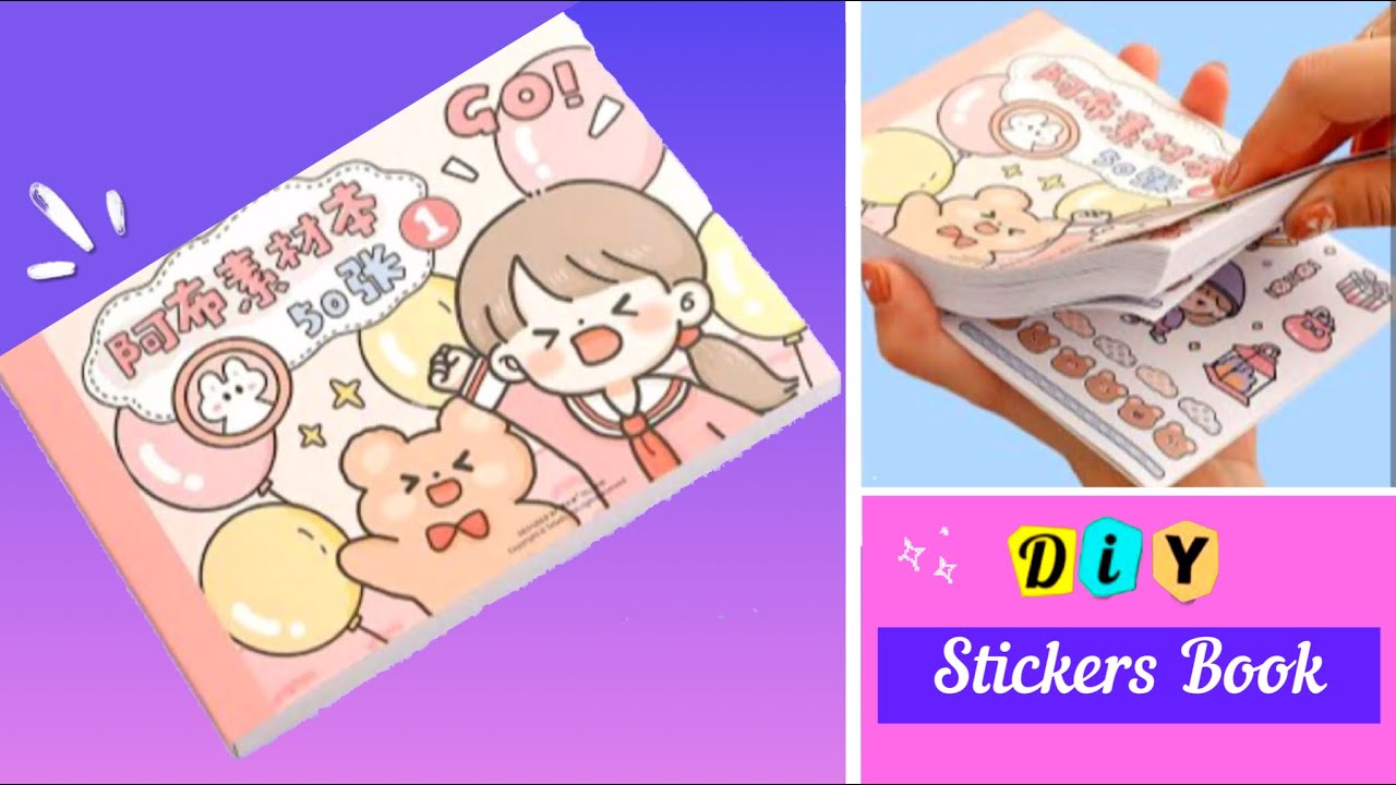 how to make sticker book / paper craft / easy craft ideas / handmade ...