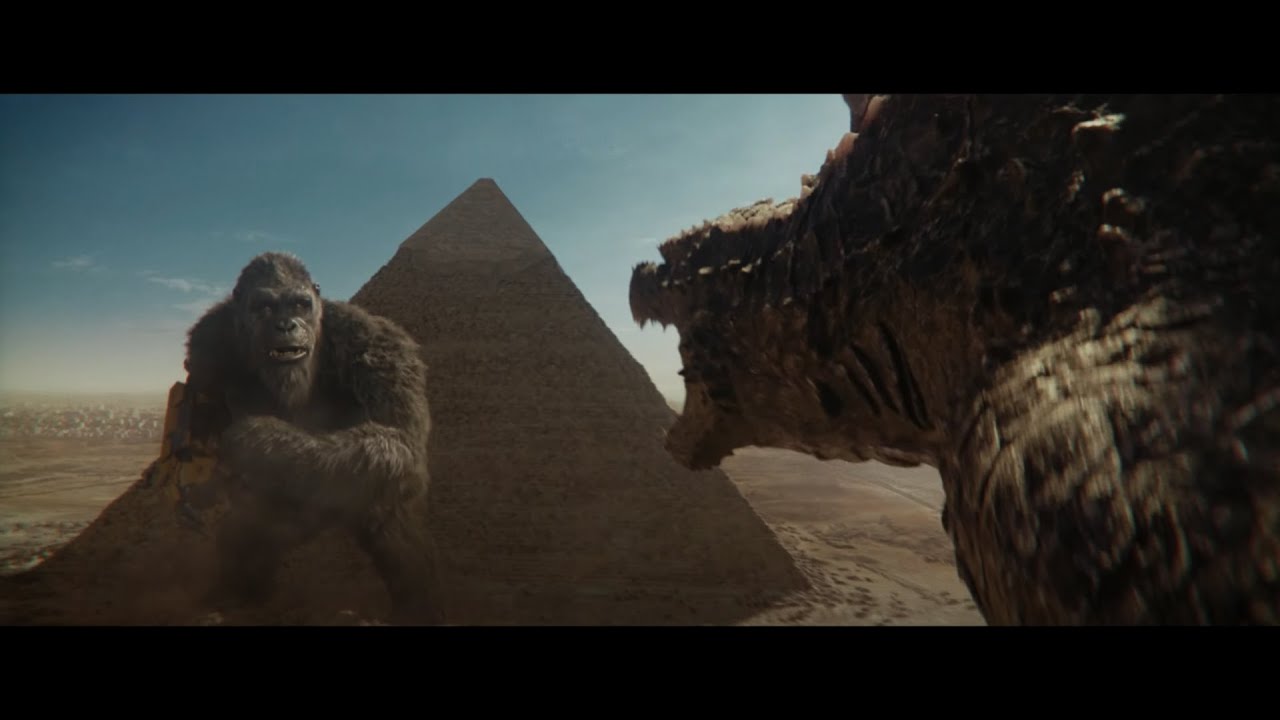 Battle in egypt but Godzilla has custom roars - YouTube