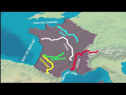 Major Rivers in France #europerivers #maps #europe #france #rivers #viralvideo