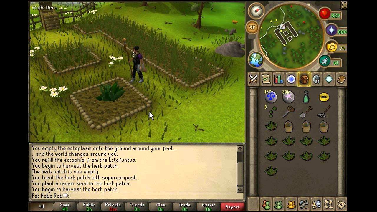 Runescape Farming - Fast Herb Run Tutorial - YouTube