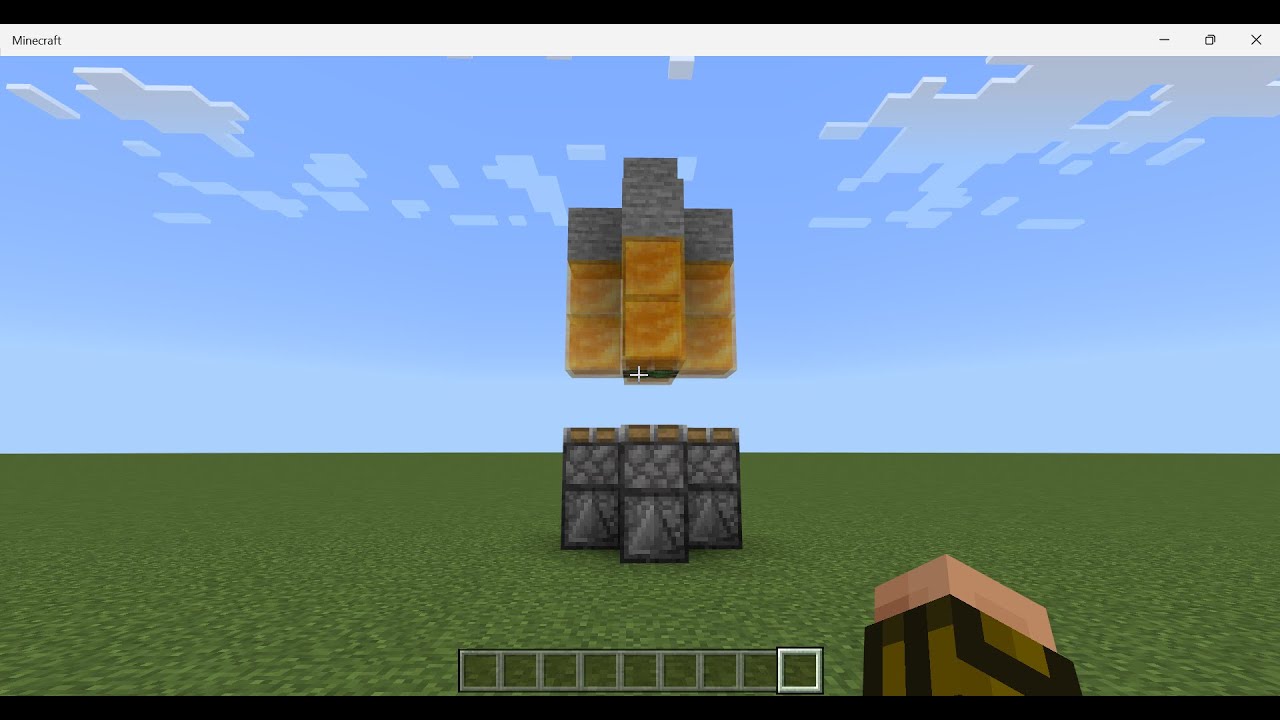 How to make a rocket ship in Minecraft 1.19 Bedrock Very easy! (Uses ...