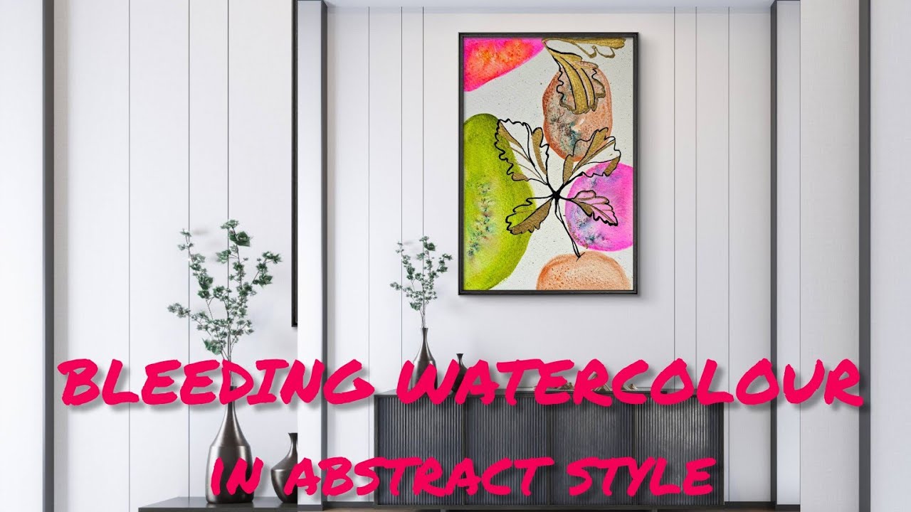 Bleeding abstract watercolours with autumnal touch @ReihanTrandafir ...