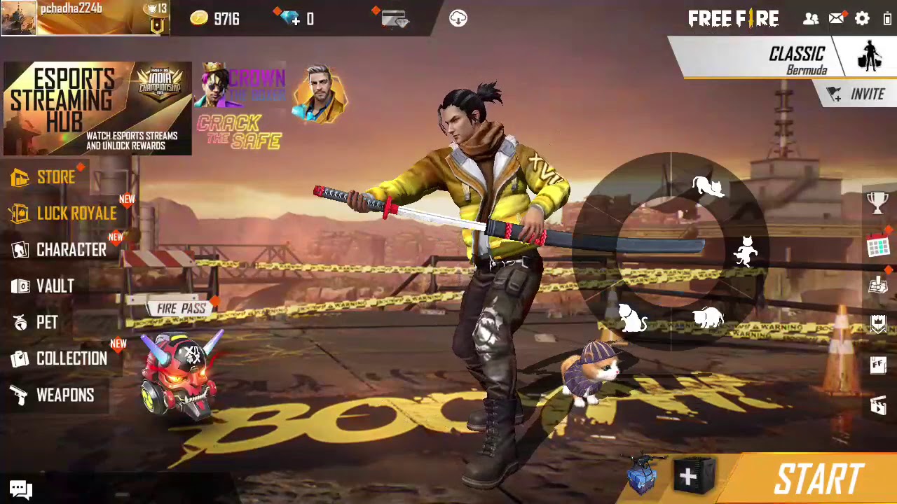 Free fire pro gaming common play yo killing - YouTube