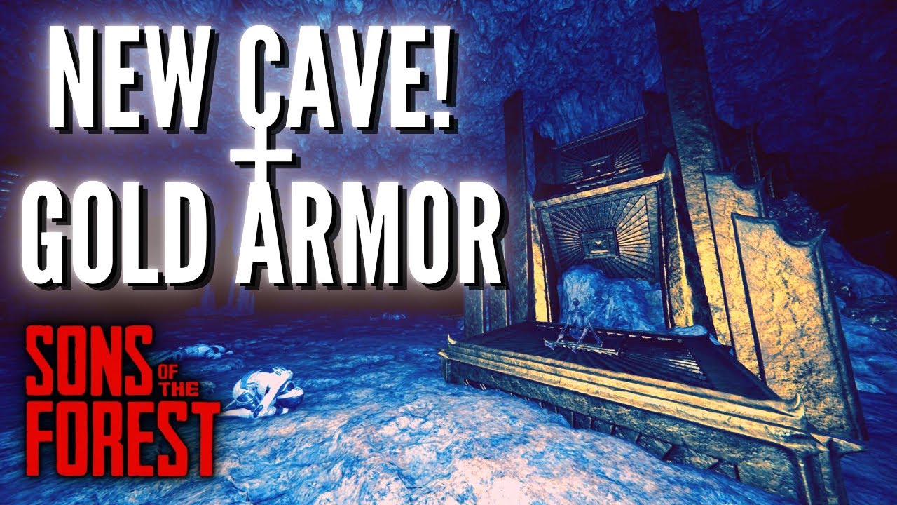 New Cave and Gold Armor Location! |E11| Sons of the Forest Update 02 ...