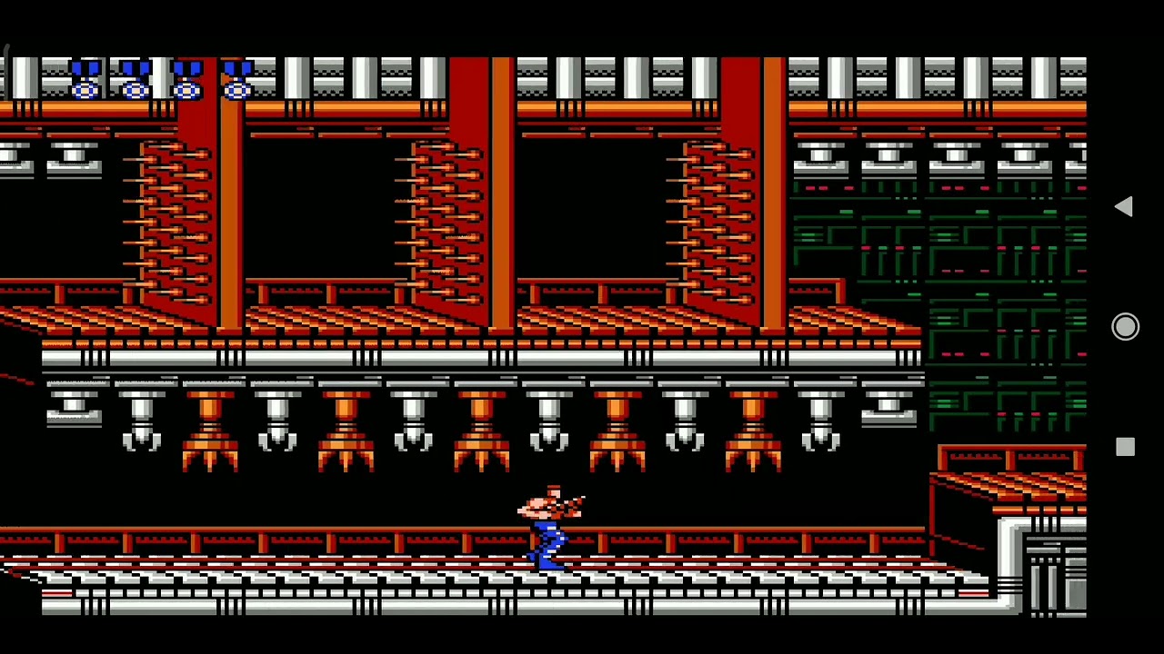 Playing NES Contra CODED Stage 7 Hangar - YouTube