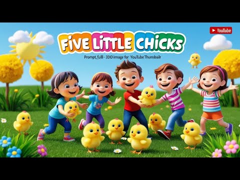 "🎵 Hop Along with Five Little Chicks! Fun Nursery Rhymes for Kids ...