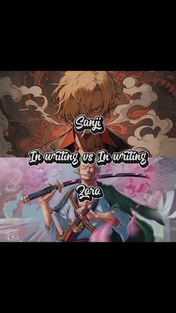 Sanji vs Zoro in writing #anime #edit #onepiece #sanji #zoro - YouTube