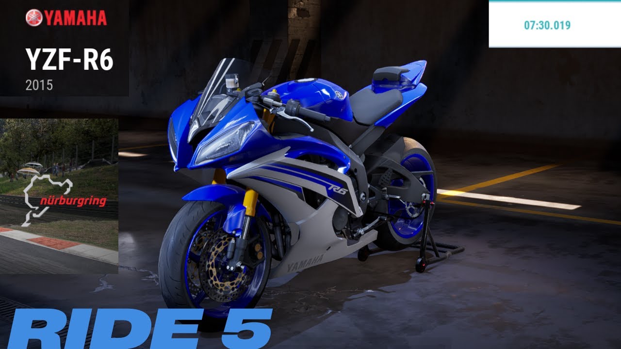 RIDE 5 | YAMAHA YZF-R6 Track Bike | Nürburgring Nordschleife | HOTLAP ...