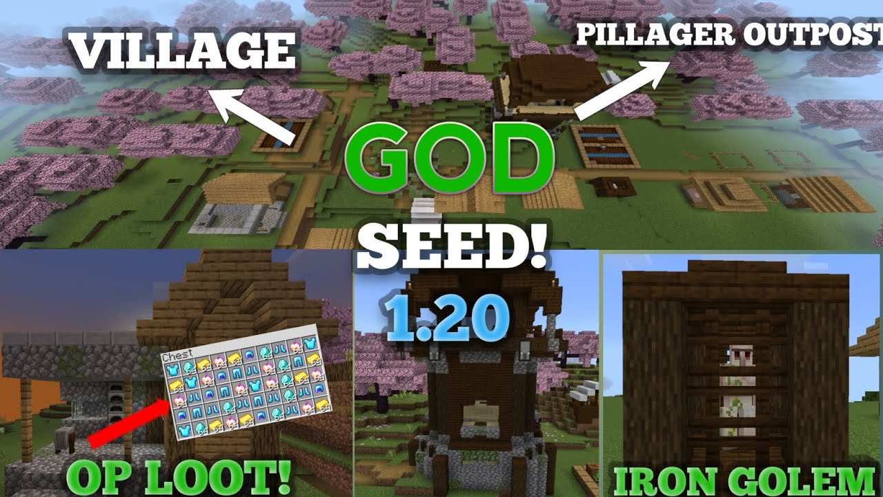 Survival seed for minicarftpe 1.20 | best seed for minecraft pe 1.20 ...