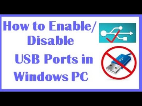 2020 Enable disable Port USB PC Computer - YouTube