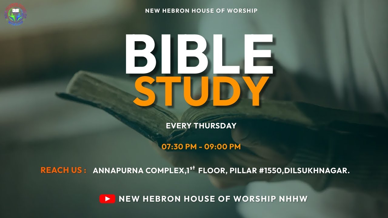 | BIBLE STUDY SERVICE | 07:30 PM - 09:00 PM | Dt : 18-05-2022 - YouTube