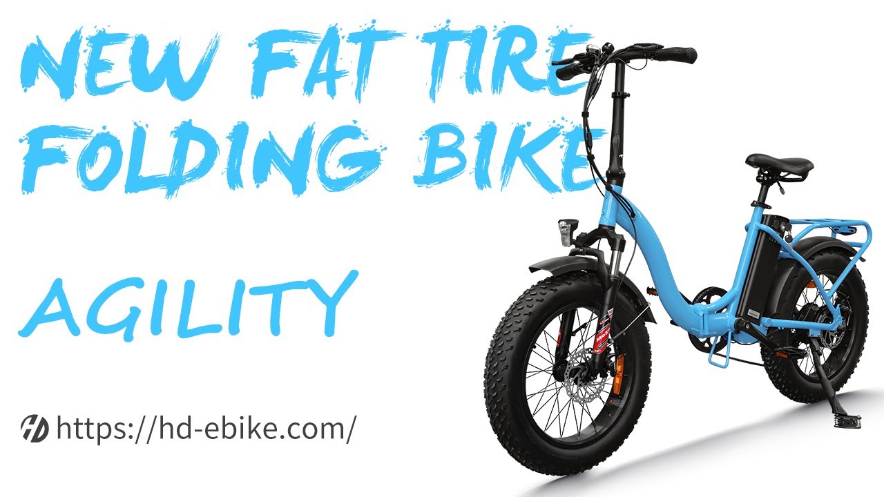 Haidong New Fat Tire Folding Electric Bike Agility - YouTube