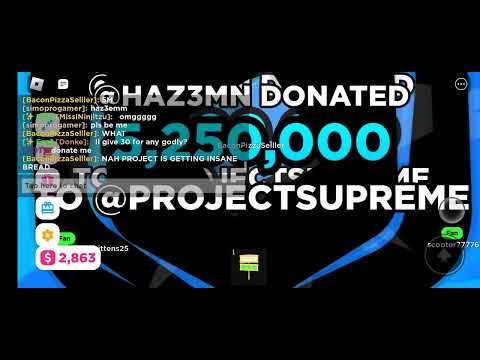ProjectSupreme Gets 10M+ Robux - YouTube