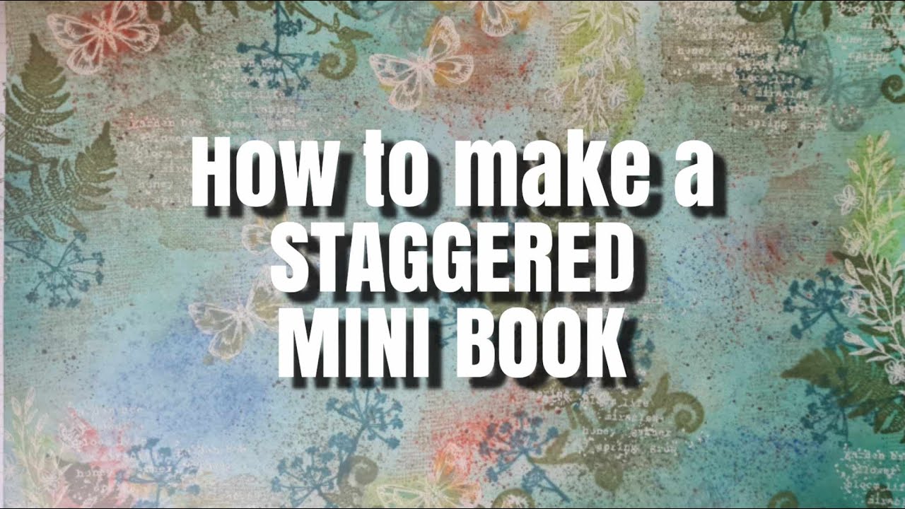 How to make a STAGGERED artist mini Book MEASURE with me #artfulstampin ...