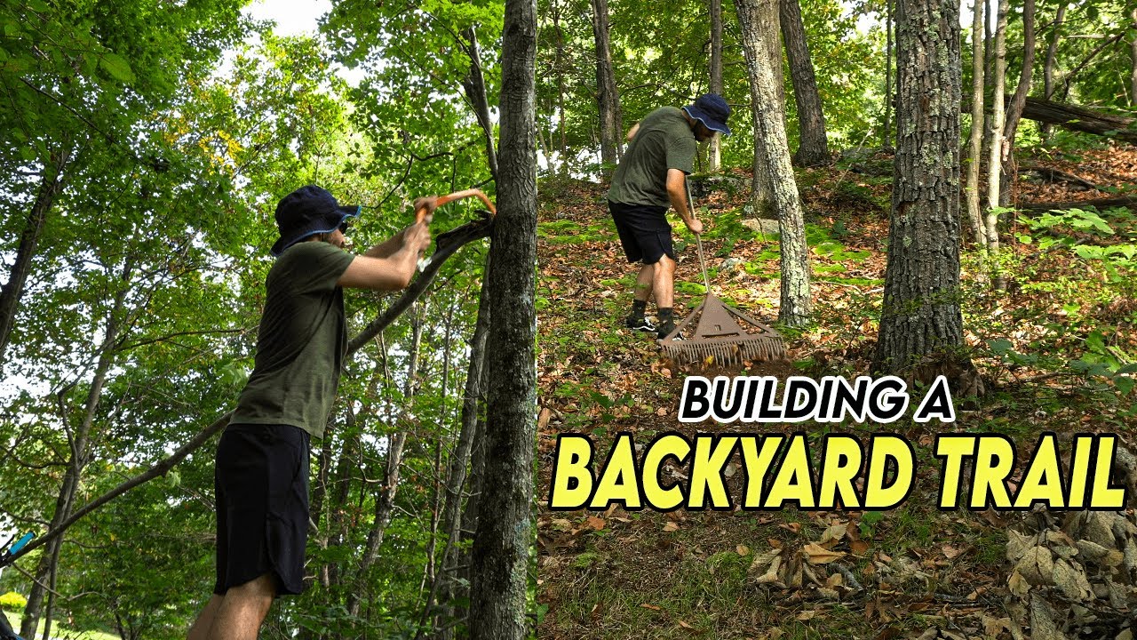 Building A Backyard Mountain Bike Trail - YouTube