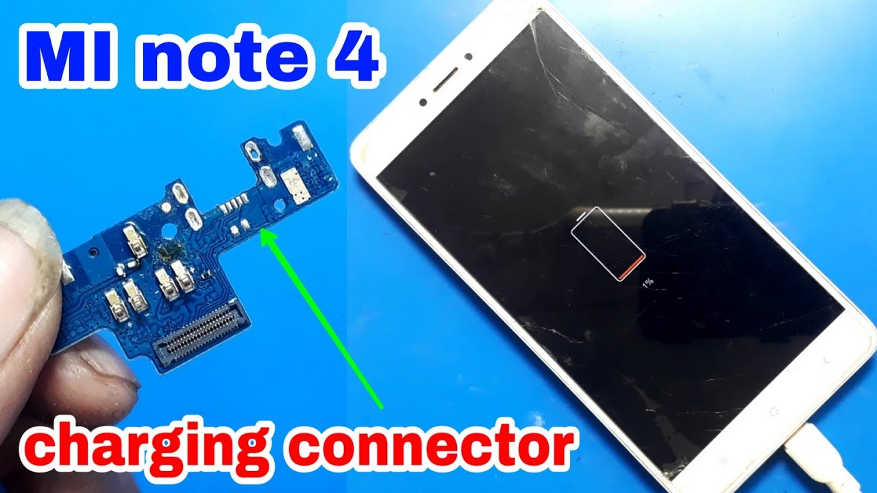 MI note 4 का charging connector कैसे लगाएं/Redmi not 4 charging ...