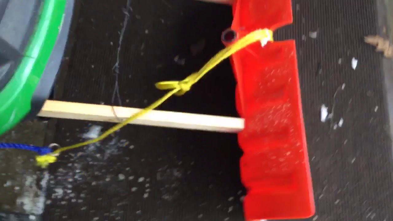 Plow and salting setup for 20$ - YouTube