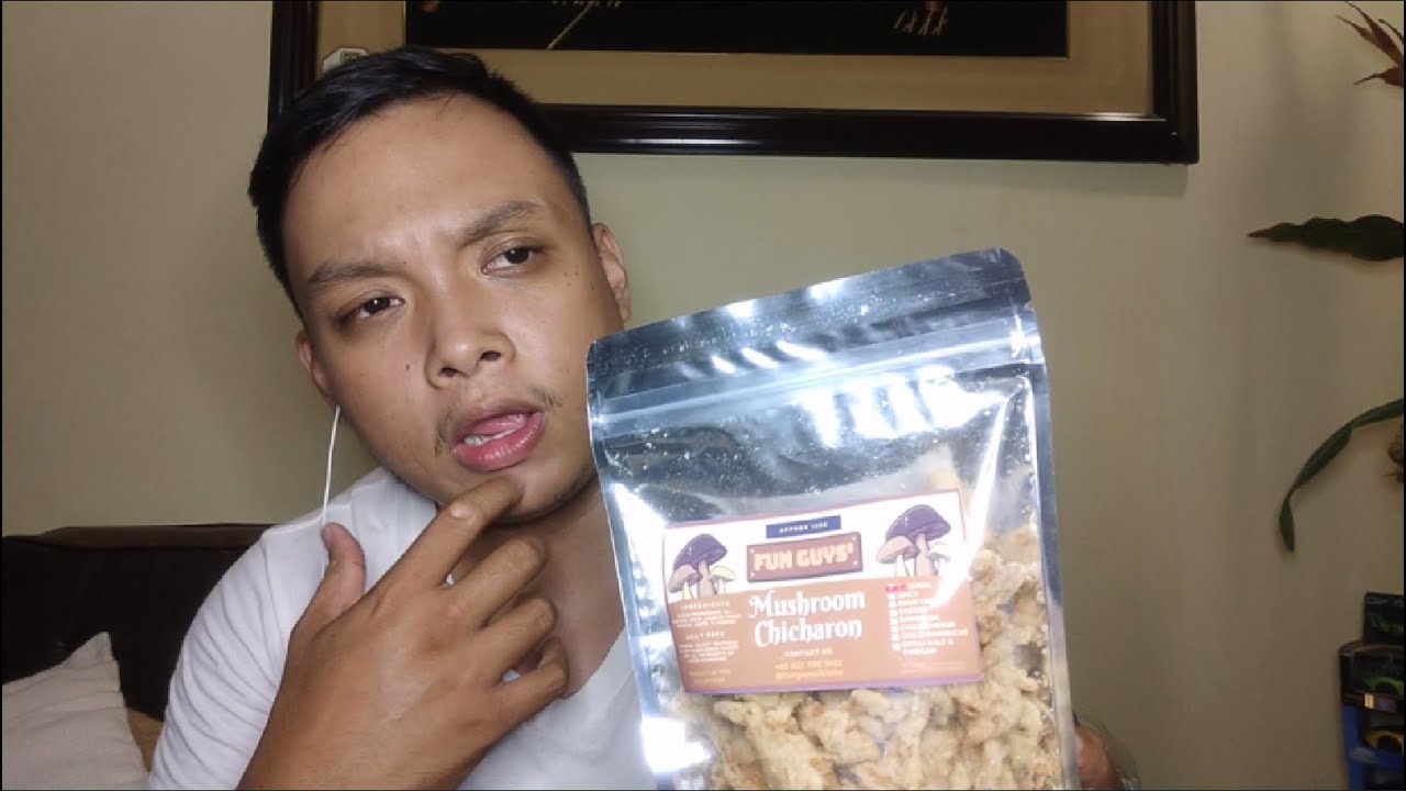 FUN GUY'S MUSHROOM CHICHARON | FOOD REVIEW - YouTube