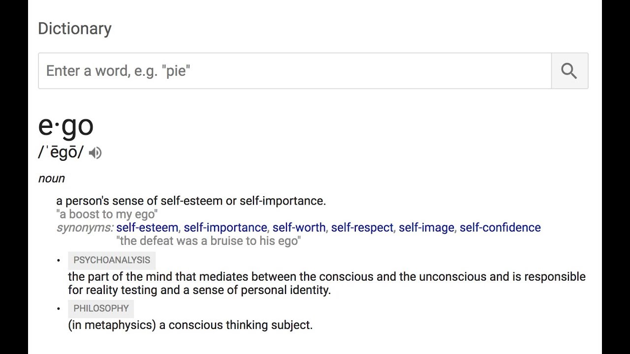 The Ego's Approach and how to Use It - YouTube