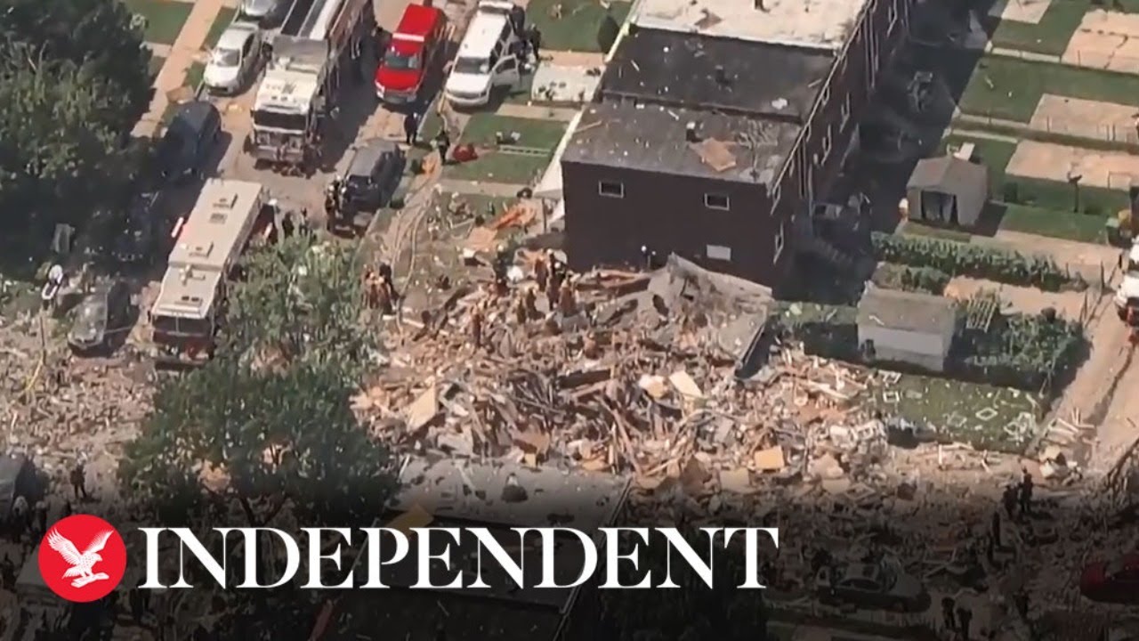 Watch live: Aerial footage shows devastation of Baltimore explosion ...
