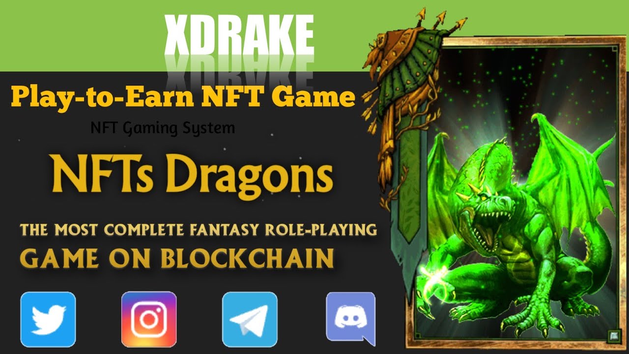 NEW NFT PROJECT XDRAKE NFT DRAGONS 2022 - Game in BlockChain - YouTube