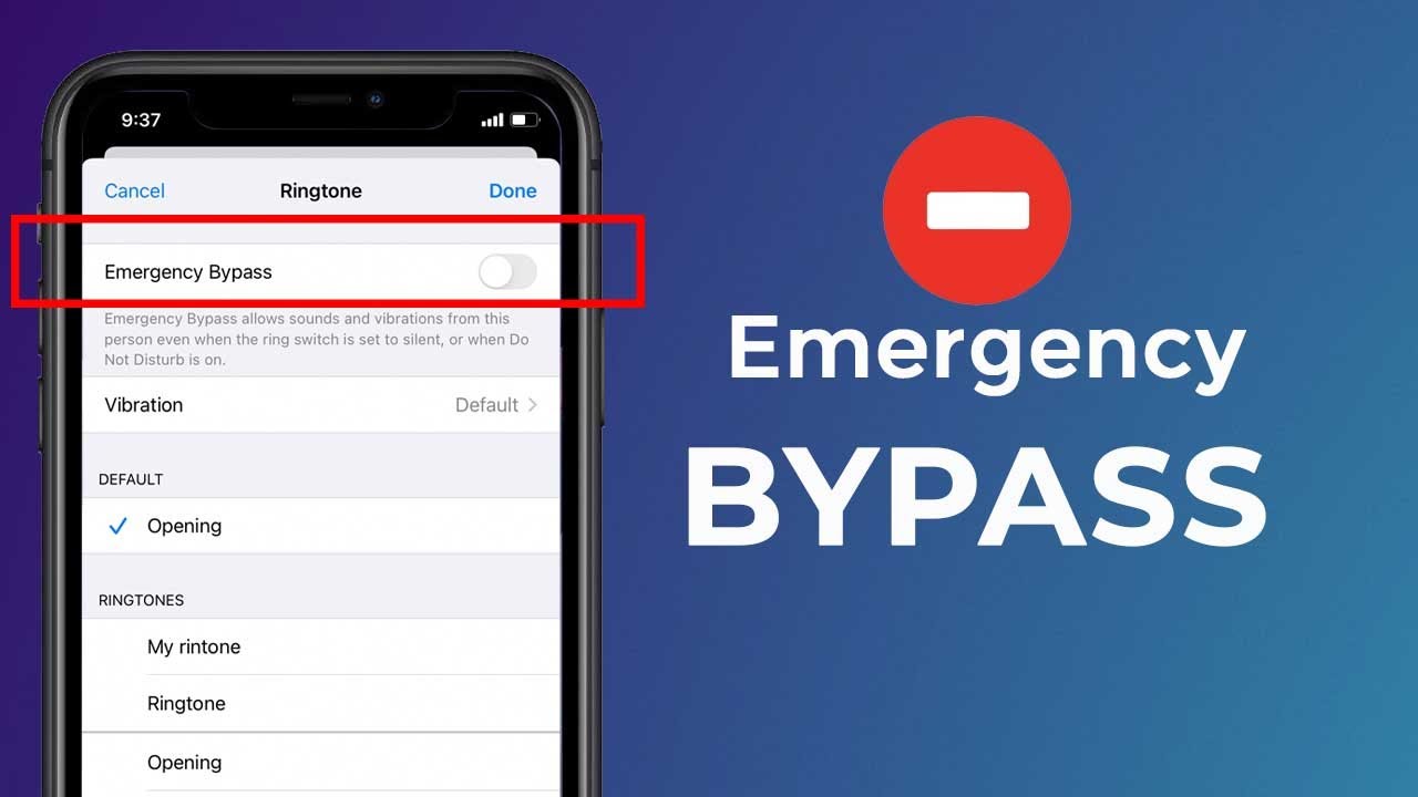 How to Enable Emergency Bypass on iPhone | iPhone Settings | Apple info ...