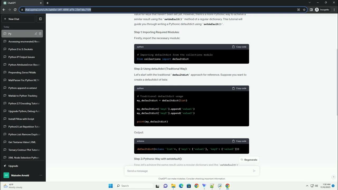 How to write defaultdict in more pythonic way - YouTube