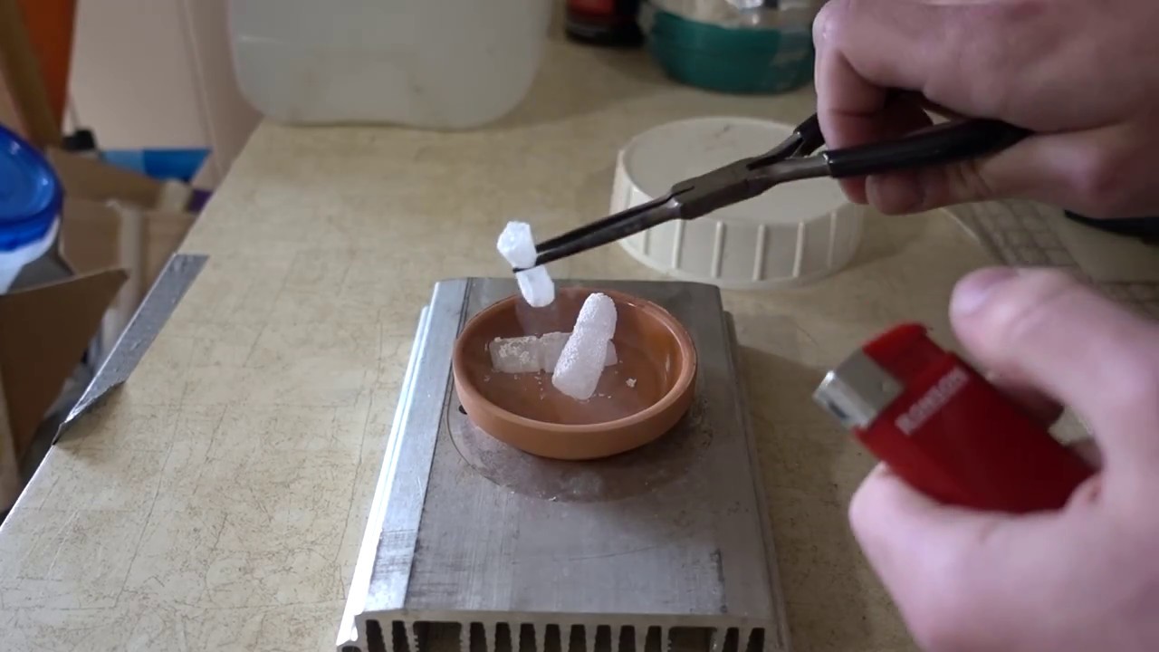 Butane infused dry ice is flammable - YouTube