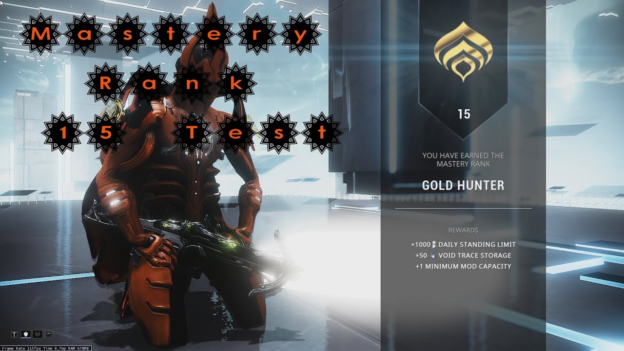 Warframe | Mastery Rank 15 Test - YouTube
