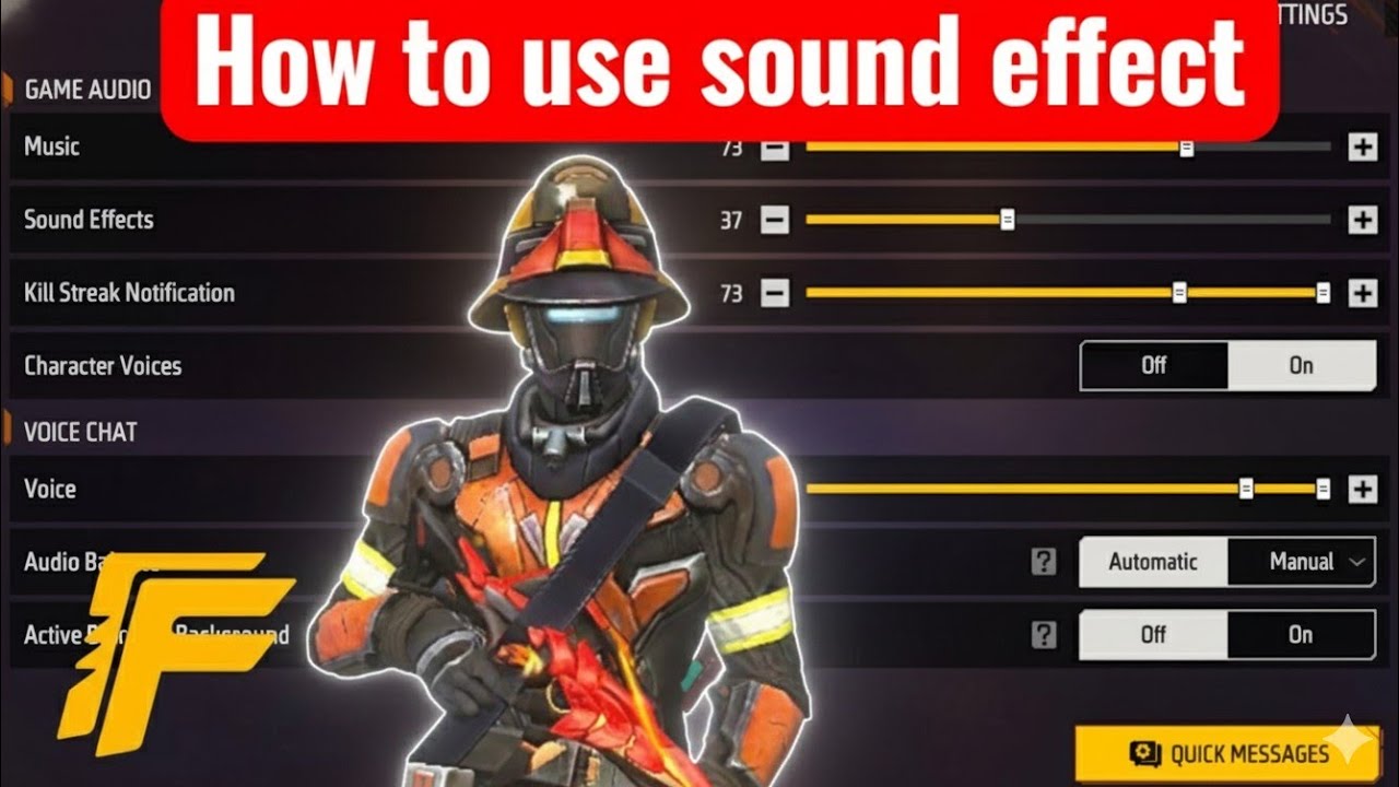 How to use sounds effect in free fire | #garenafreefire | Mahdibhai2 ...