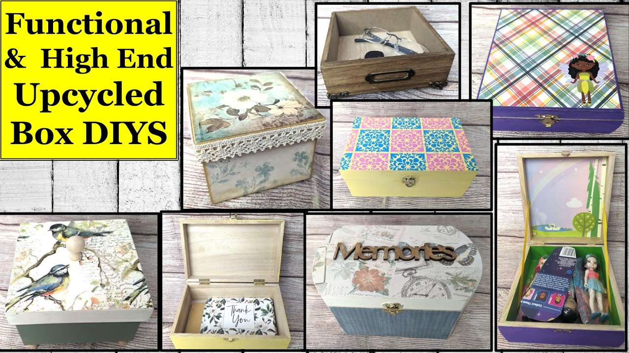 MUST TRY Functional & High--End Upcycled Box DIYS | Dollar Tree DIY ...