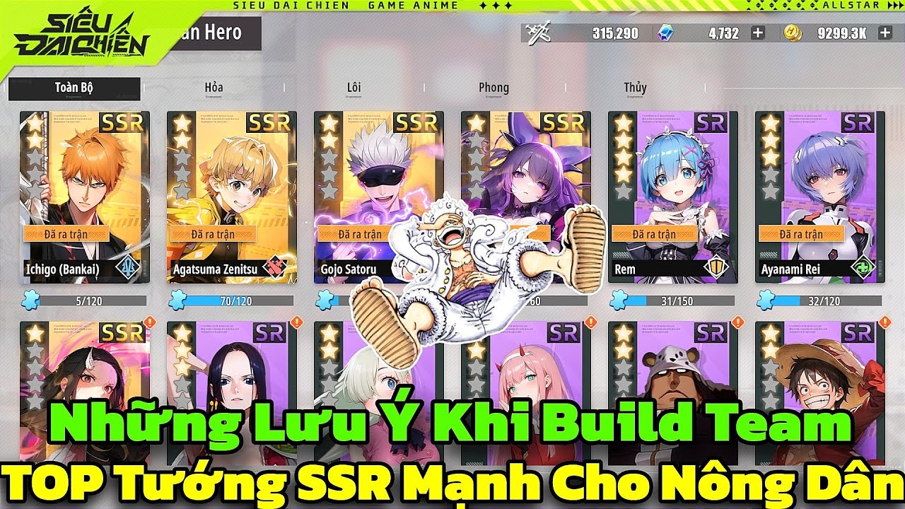 Siêu Đại Chiến - TOP Tướng SSR Cho Nông Dân Chơi Lâu Dài & Những Điều ...