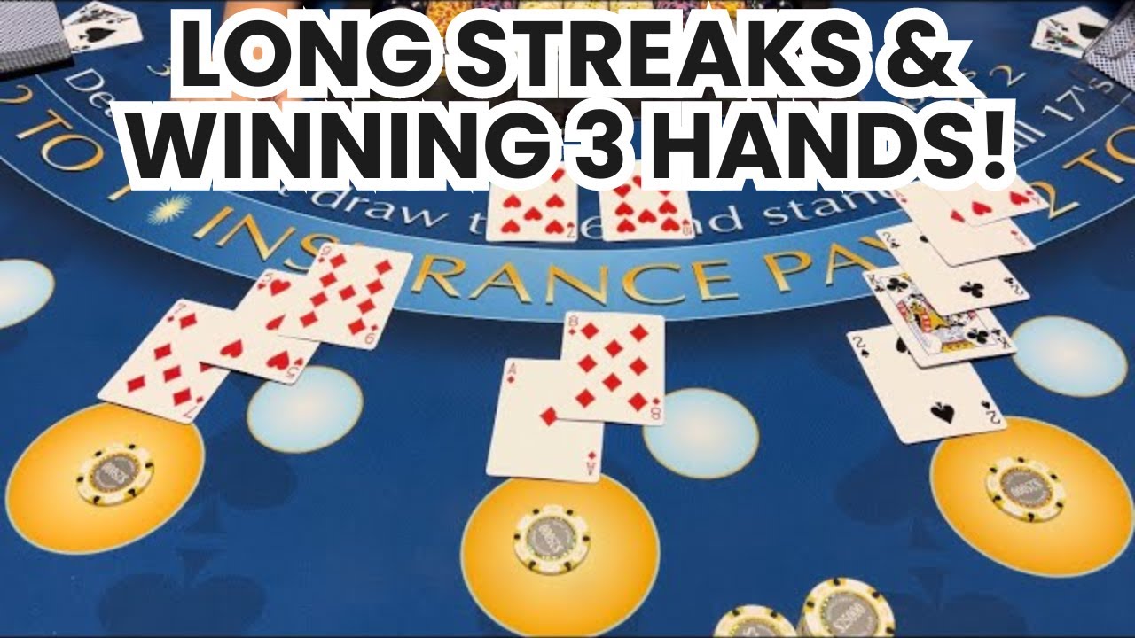 Blackjack | $500,000 Buy In | INCREDIBLE High Limit Room Win! Long Streaks & Winning Three Hands ...