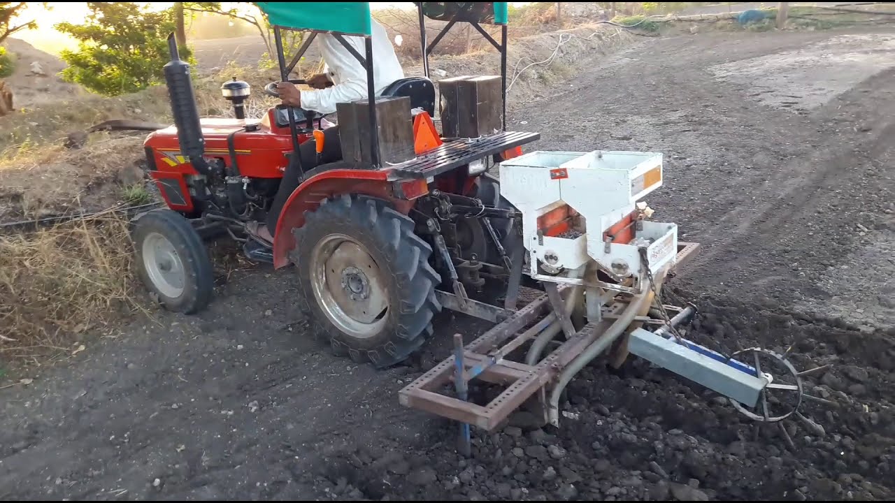 Eicher mini tractor 188 // Groundnut Sowing #eicher #minitractor # ...