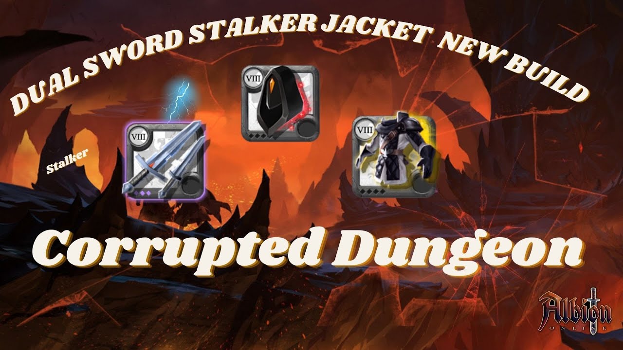 Dual Sword With Stalker Jacket I Albion Online I Corrupted Dungeon I ...