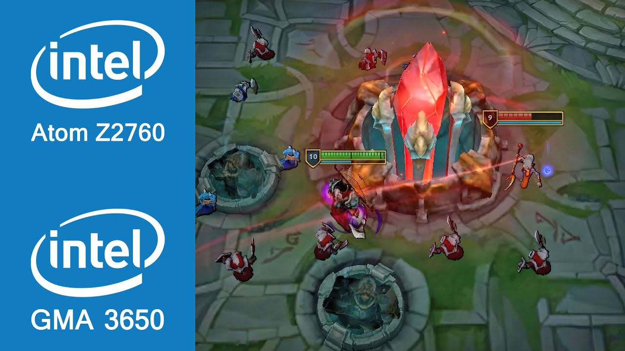 League Of Legends Gameplay Intel Atom Z2760 + Intel GMA 3650 (Windows ...